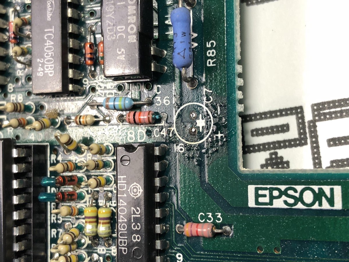 » Recapping an Epson HX-20 Slabtop